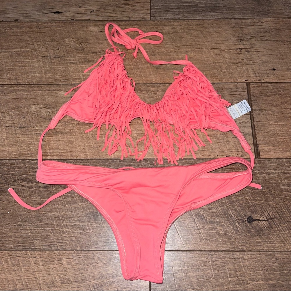 Lspace Coral Pink Bikini Gem
